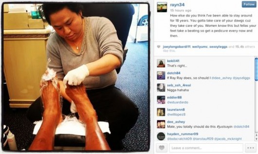 LeBron James, Miami Heat players get pedicures