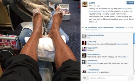 LeBron James, Miami Heat players get pedicures
