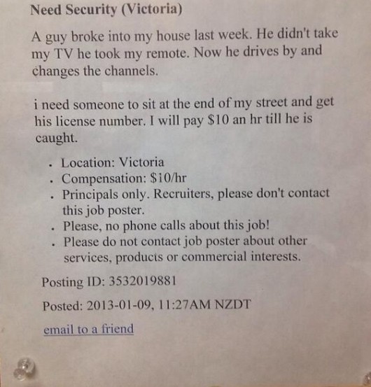 This might be the funniest job ad I've ever seen