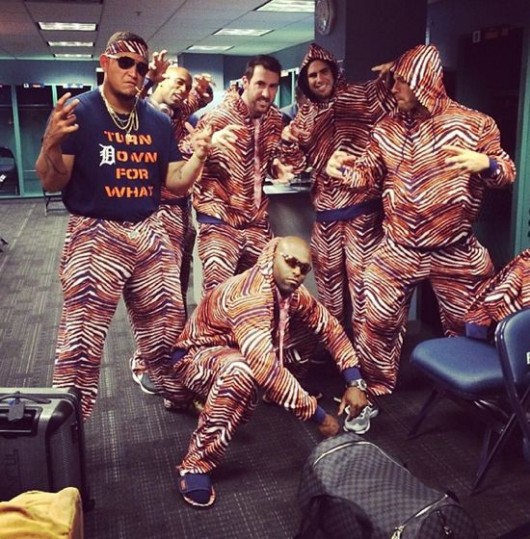 Tigers get stuck in Boston wearing Zubaz outfits | Larry Brown Sports