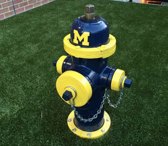 Ohio State veterinary school has Michigan fire hydrant