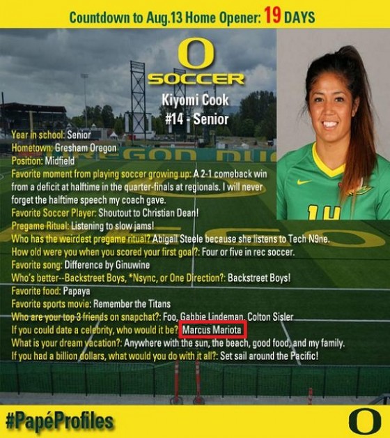 Kiyomi Cook - Ex-Oregon soccer player is Marcus Mariota's girlfriend