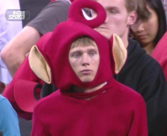 Sad Wisconsin Teletubbie fan is depressed