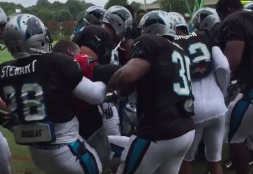 Cam Newton, Josh Norman fight during practice (Video) | Larry Brown Sports