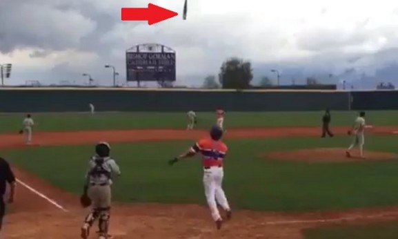 High schooler does insane bat flip after walk-off grand slam