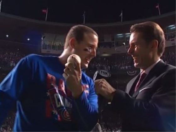 Anthony Rizzo says he's sleeping with ball from final out of the NLCS