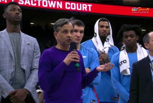Watch: Kings owner Vivek Ranadive addresses protest, shooting