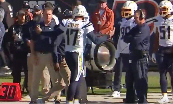 Watch: Philip Rivers, Anthony Lynn get into heated sideline ...