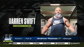 D’Andre Swift’s ripped dad Darren goes viral during NFL Draft