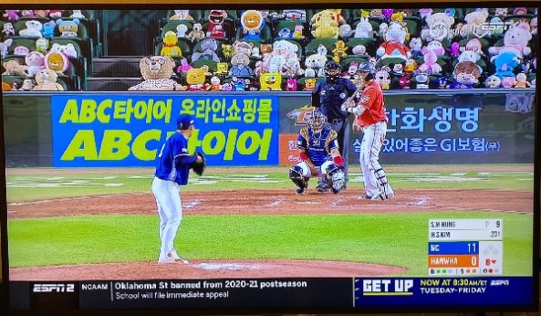 Look: KBO's Hanwha Eagles using stuffed animals to fill empty seats