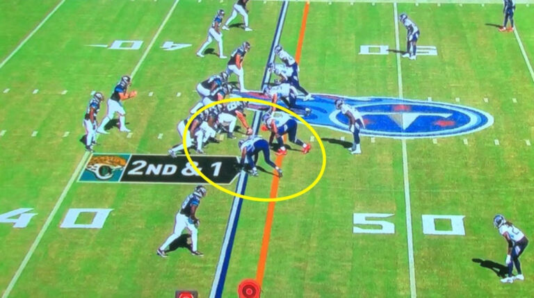Jadeveon Clowney lined up offside on game-clinching defensive play