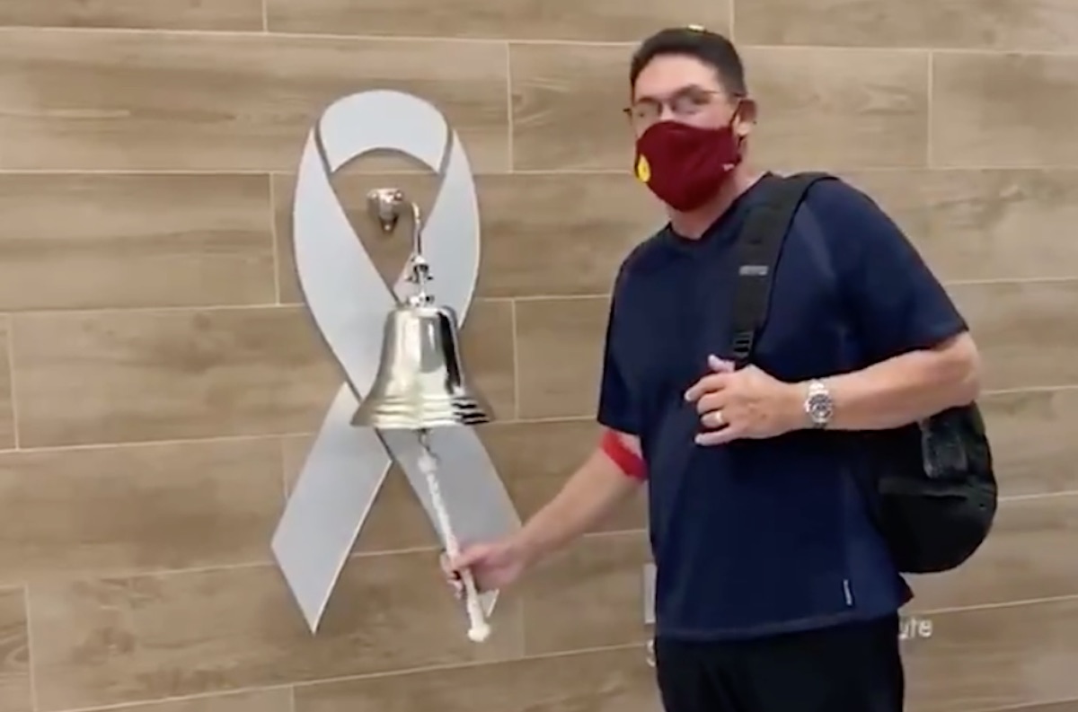 Washington shares awesome video from Ron Rivera's final cancer treatment