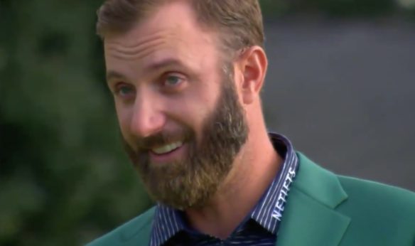 Video: Dustin Johnson was crying after winning Masters
