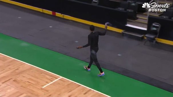 Video: Kyrie Irving does sage-burning ritual at TD Garden