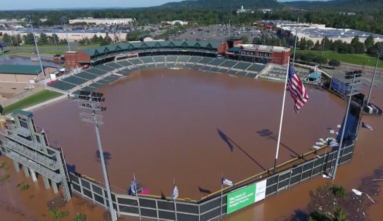 Look: Yankees Double-A affiliate ballpark completely underwater after ...