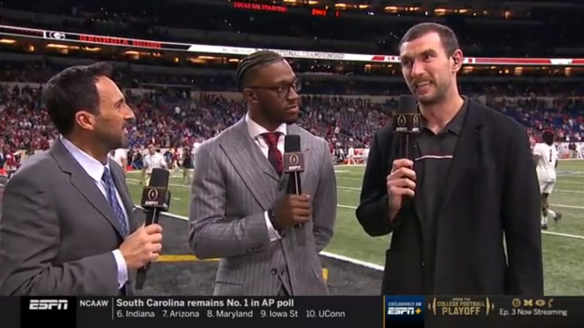 Look: Andrew Luck looks totally different in rare public appearance