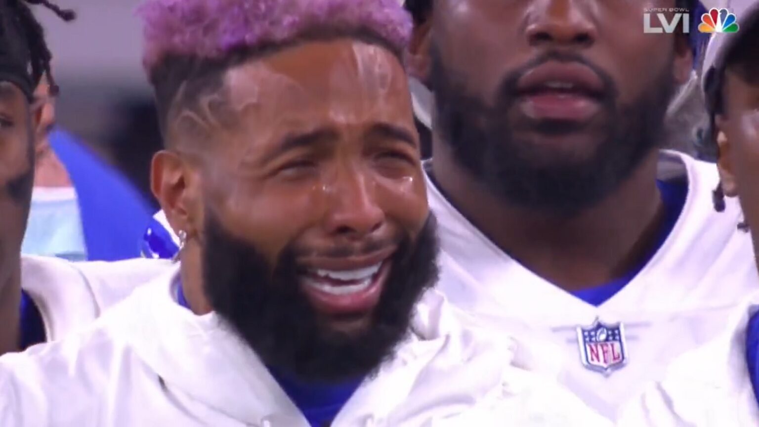 Odell Beckham Jr. breaks down in tears after Super Bowl win