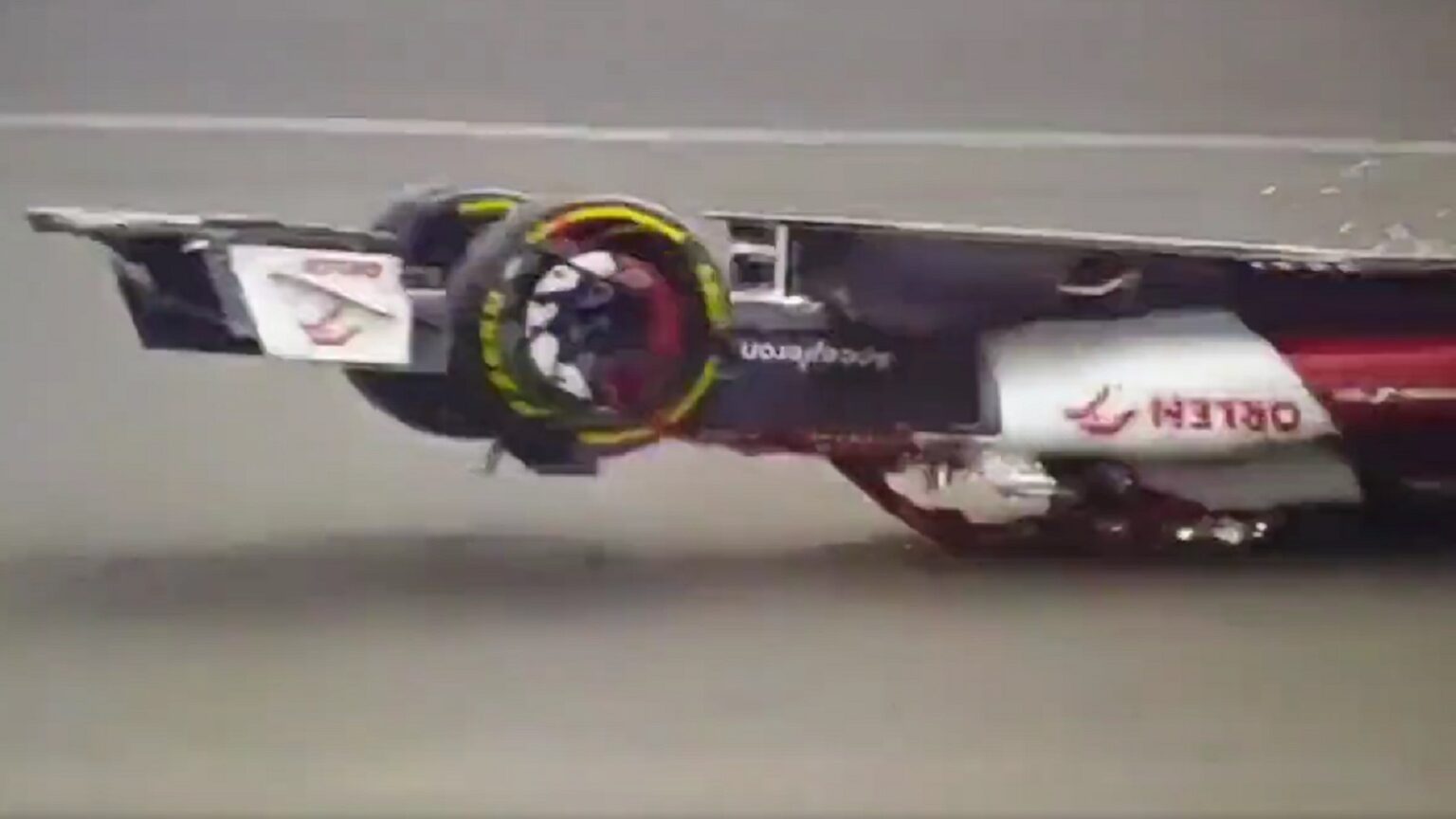 Fan video of Zhou Guanyu crash at British Grand Prix goes viral