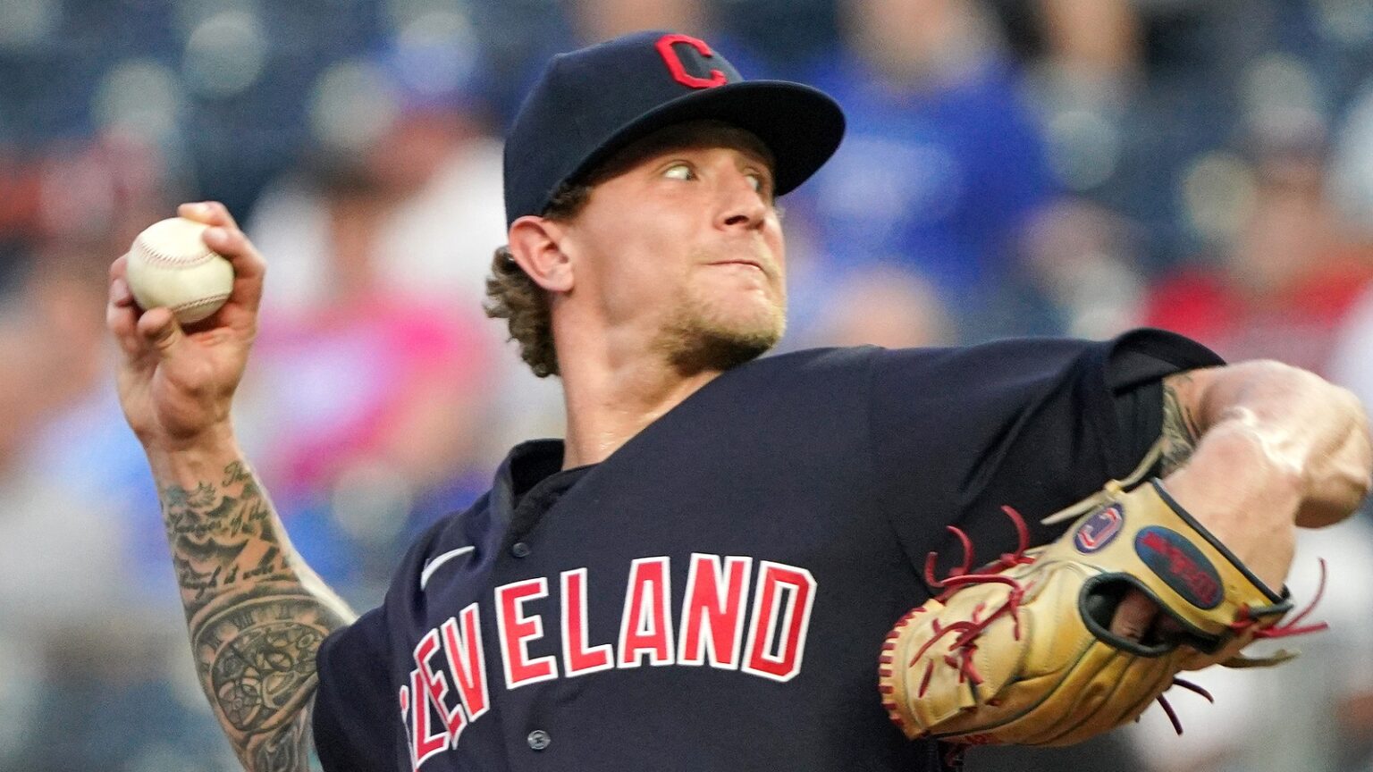 Zach Plesac apparently suffered hand injury from punching ground