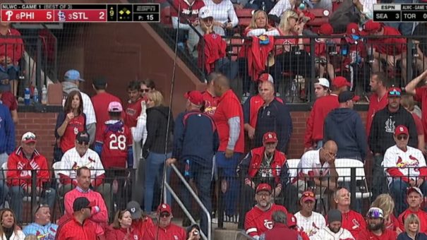 Cardinals fans leave Game 1 early amid 9th-inning meltdown