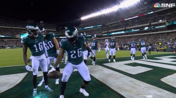 Miles Sanders does Glorilla dance after scoring touchdown