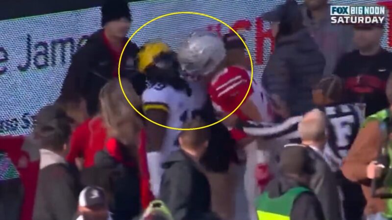 Ohio State TE Gee Scott Jr. gets costly penalty for headbutting opponent