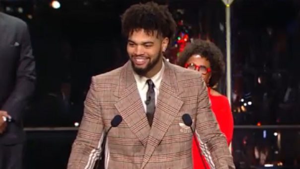 Caleb Williams wears tacky suit to Heisman Trophy ceremony