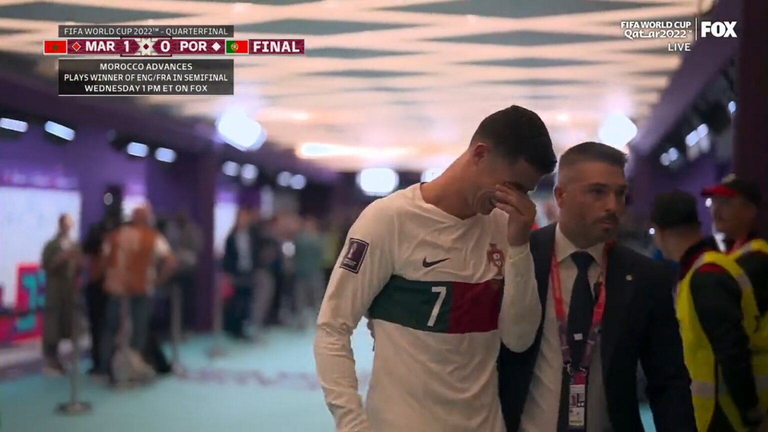 Video: Cristiano Ronaldo breaks down in tears after World Cup upset