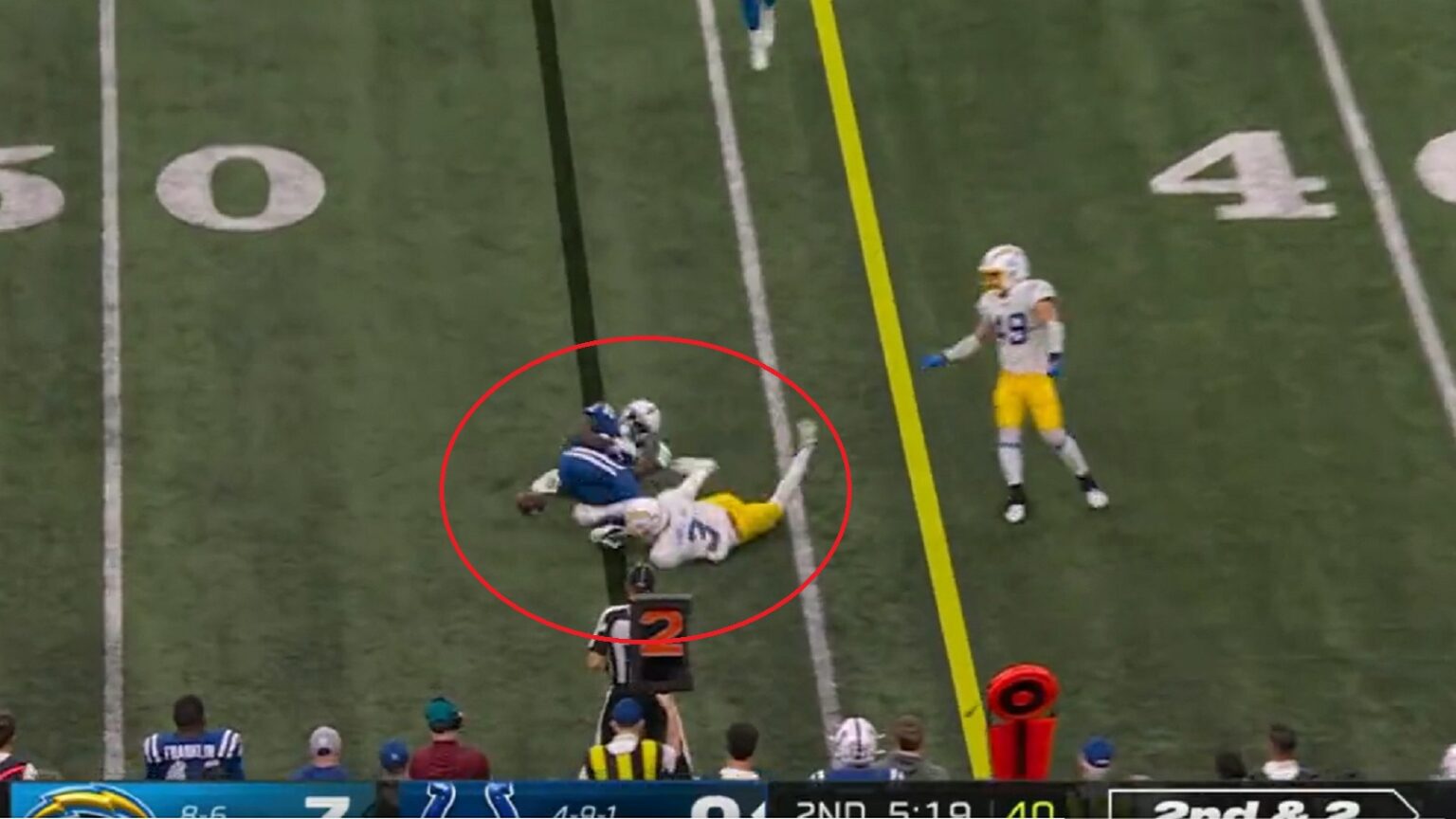 Derwin James ejected for vicious hit on Ashton Dulin