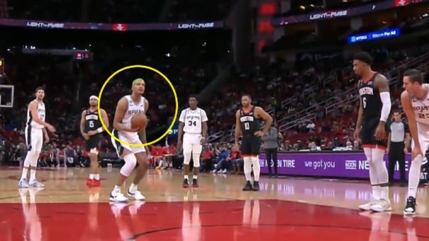 Spurs rookie debuts weird new free throw form