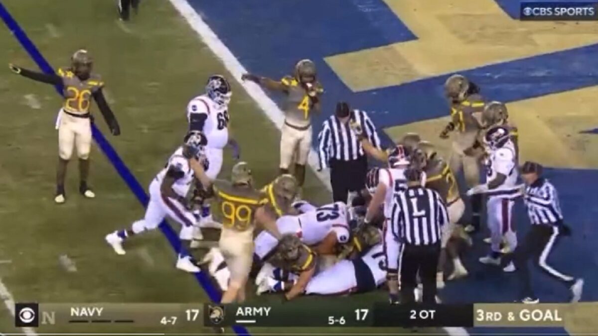 Navy loses to Army after brutal fumble in double overtime
