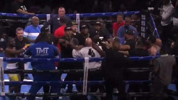 Floyd Mayweather, John Gotti III fight gets crazy as brawl breaks out