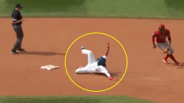 Vladimir Guerrero Jr. goes viral for world's smoothest slide