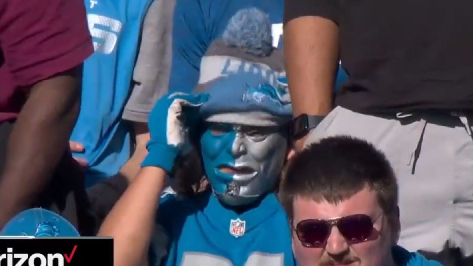 Dejected Lions fan goes viral during blowout loss to Ravens