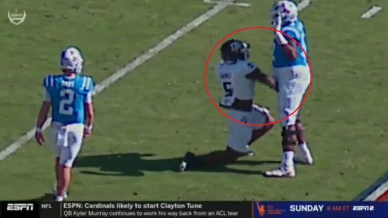 Texas A&M player ejected for brutal nut shot