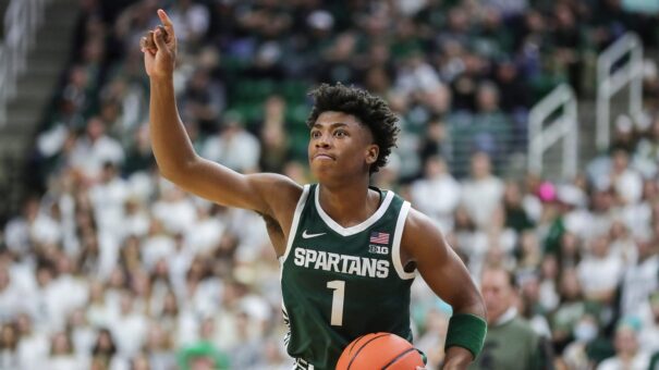 Michigan State basketball player recovering after being shot in leg