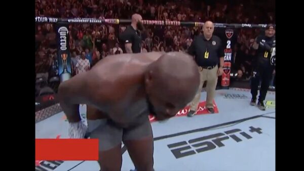 Derrick Lewis goes viral for revealing celebration after KO win