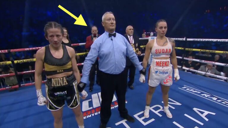 Ring announcer pulls Steve Harvey blunder after title fight