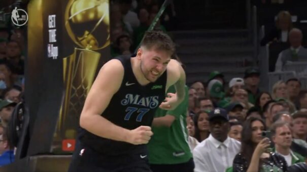 Luka Doncic showing signs of injury during NBA Finals Game 1