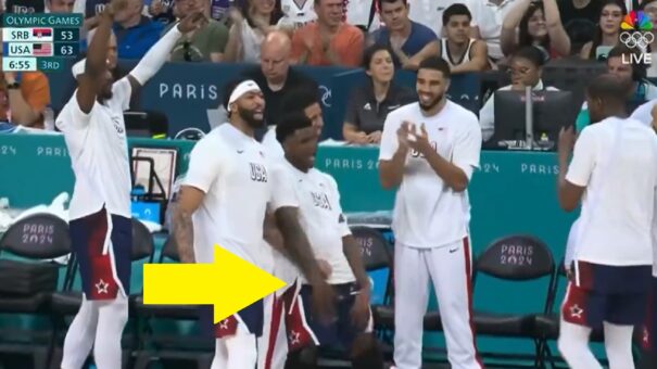 Anthony Edwards busts out disrespectful Joel Embiid celebration