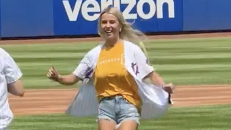 Mets face backlash over 'Hawk Tuah' girl first pitch