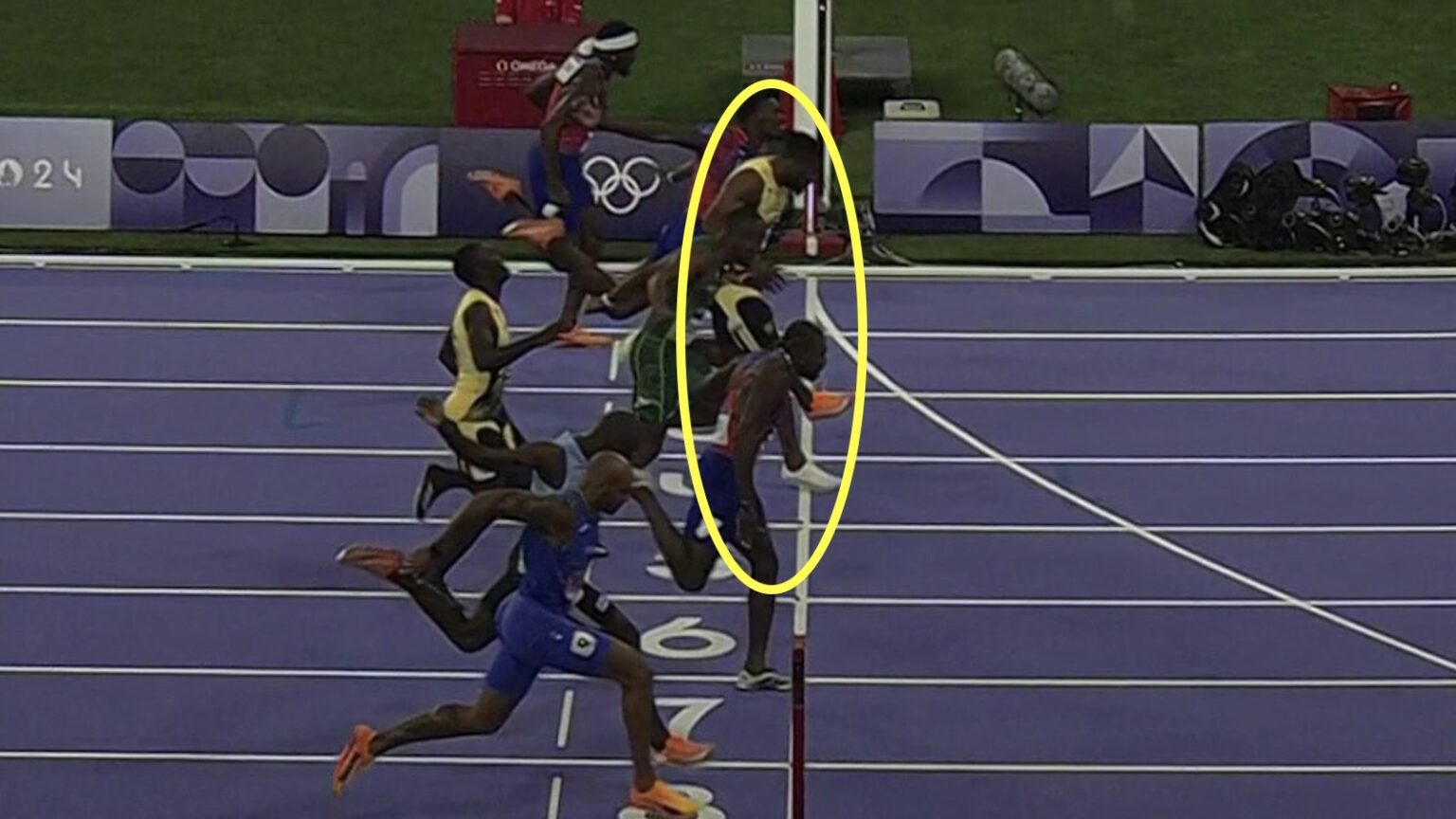 Announcer botched call of photo finish in Olympics 100-meter sprint