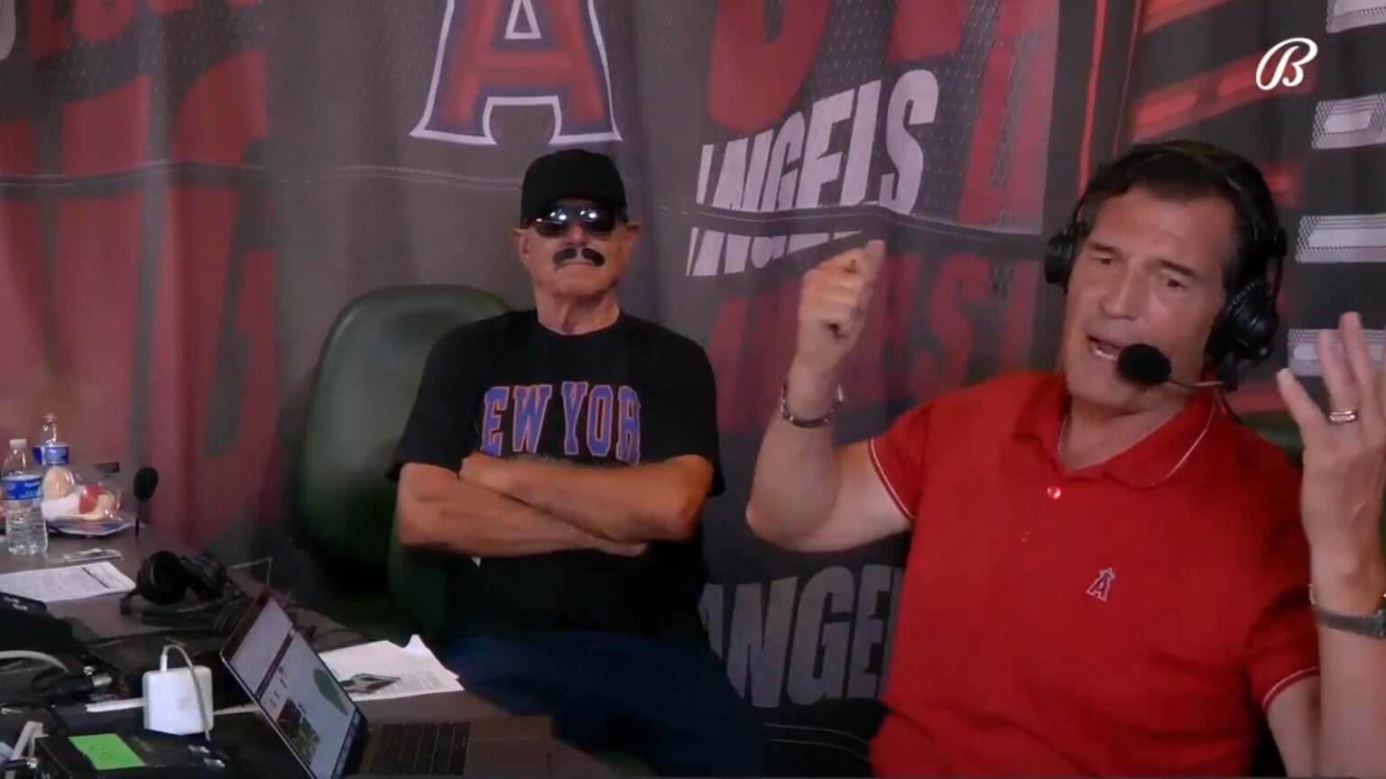 Bobby Valentine makes funny appearance on Angels' broadcast