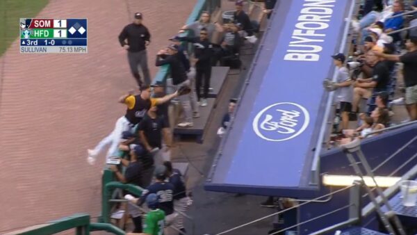 Baseball player delivers Catch of the Year candidate