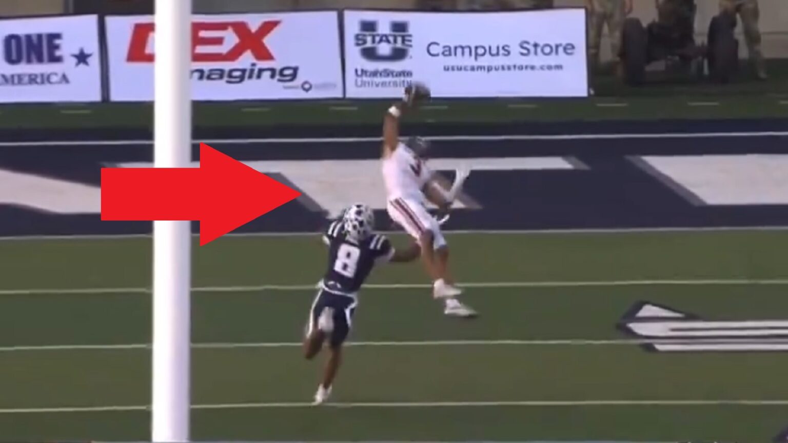 College football player delivers greatest interception of all time