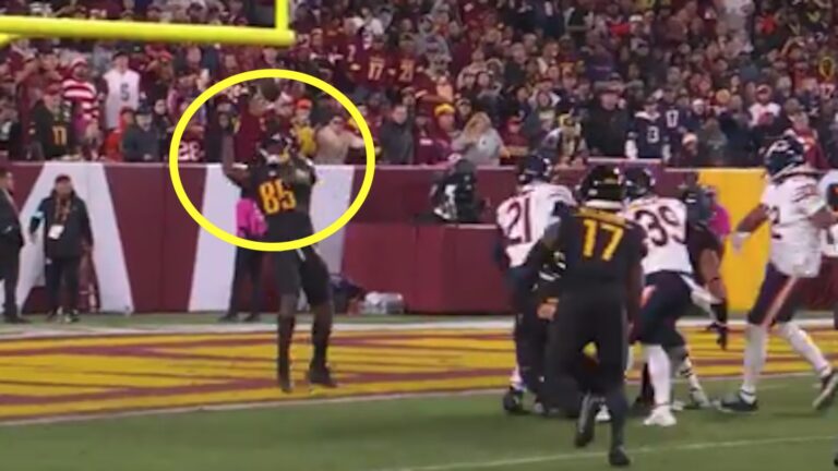 Jayden Daniels throws Hail Mary touchdown to beat Bears