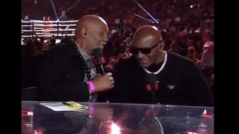 Evander Holyfield got meme treatment for his awkward Tyson-Paul segment