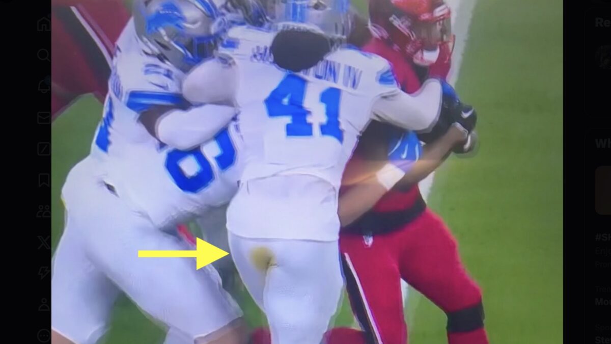 Did Lions player poop his pants during Texans game?