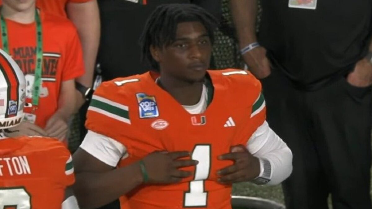 Fans said the same thing about Cam Ward leaving Miami's bowl game