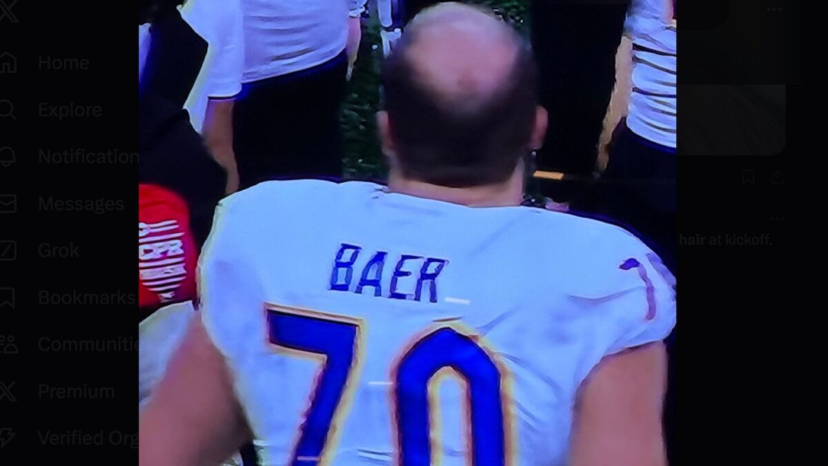 Pitt OL went viral after getting roasted about his hairline
